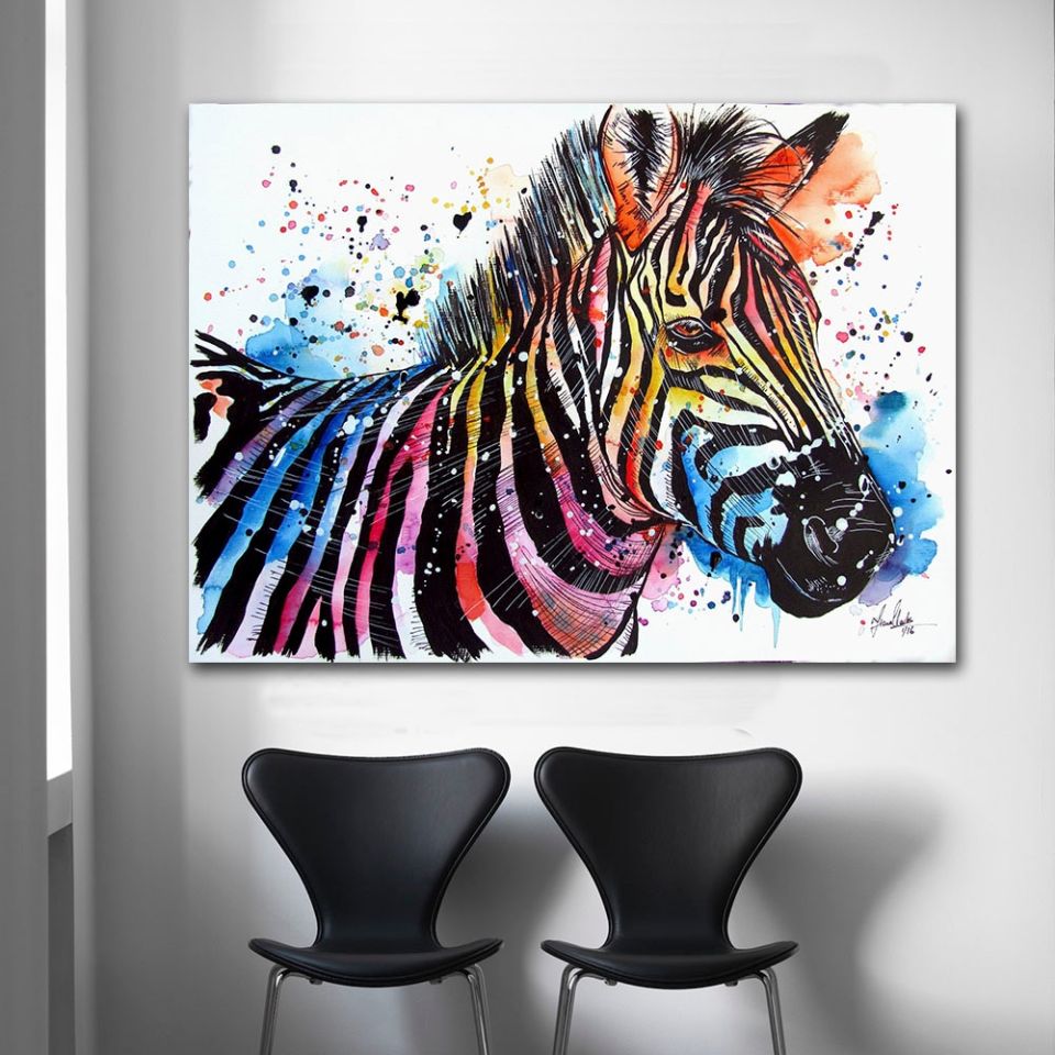 The Colorful Zebra – The Canvas Museum